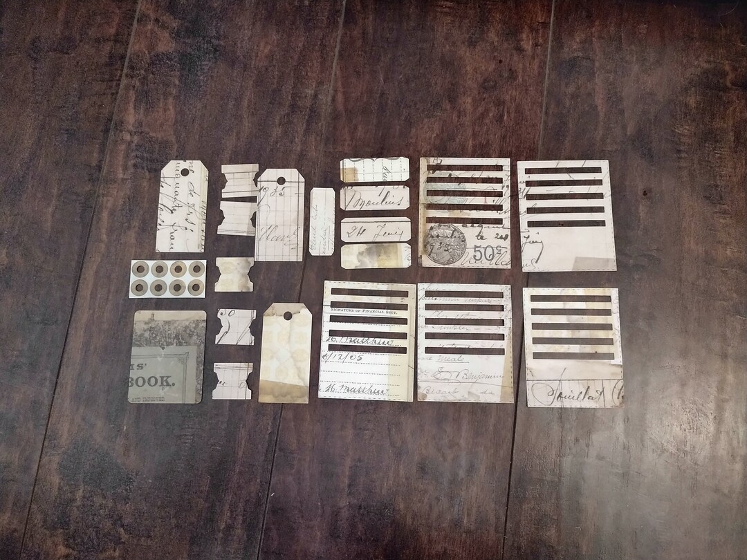 Sizzix Tim Holtz Die Cuts Stitched Slot, Labels, Tags, Tabs - Etsy