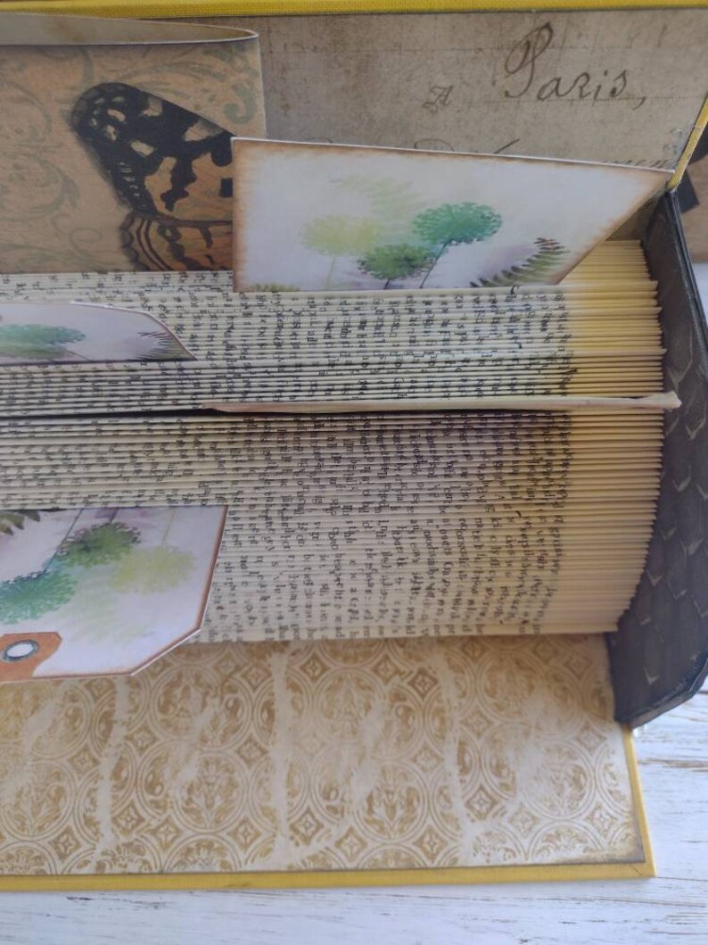 Altered Book Ephemera Holder, Junk Journal Storage, Fauxlodex, Guest ...