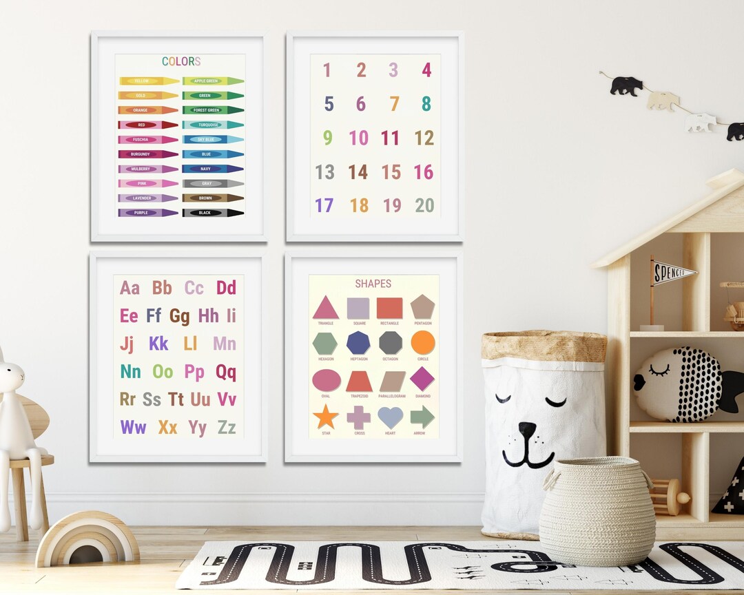 Colorful Classroom Bundle | Set of 6 Classroom Posters | Decor for Kids ...