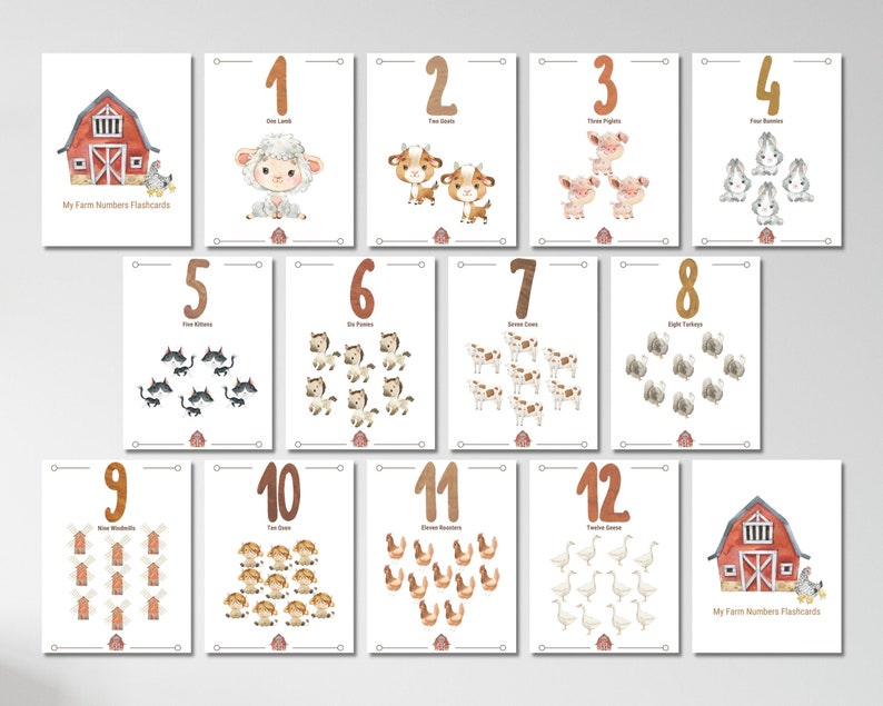 Farm Alphabet Poster Kids Farm Alphabet Digital Download - Etsy