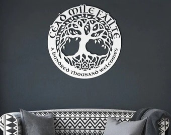 Metal Cead Mile Failte Sign - Etsy