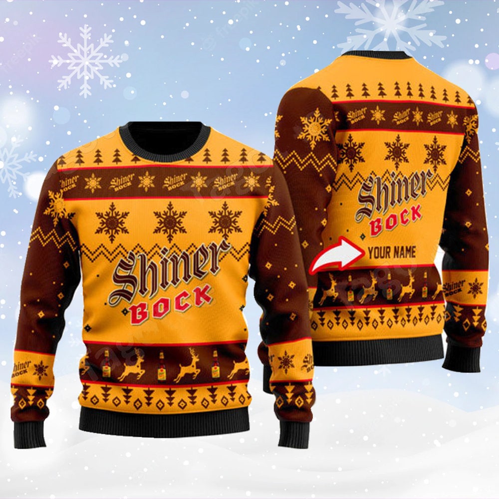 Personalized Shiner Bock Beer Christmas Ugly Sweater sold by Dani 2 ...