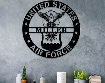 Custom Metal Air Force Sign - Etsy