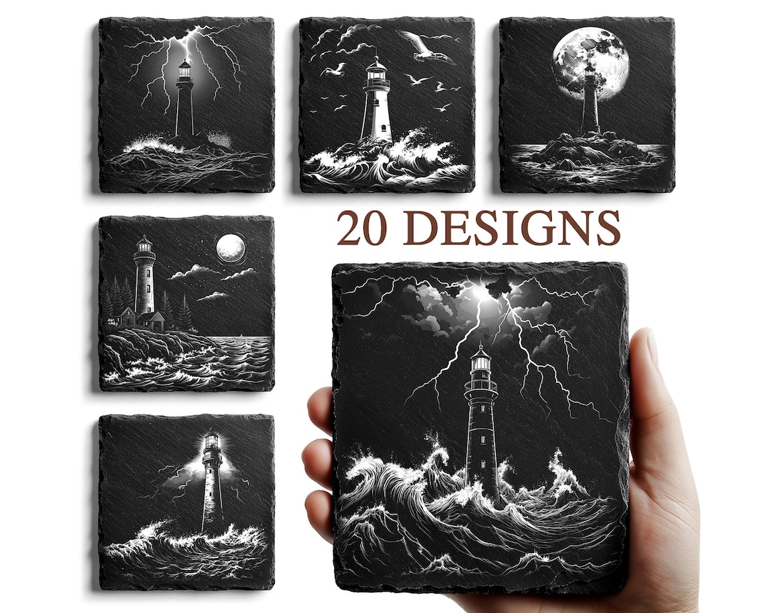 Light House Engraving Files, Lighthouse Png Laser Engrave, Glowforge ...