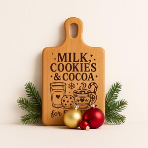 Christmas Cutting Board Svg Bundle, Holiday Kitchen Engraving Files ...