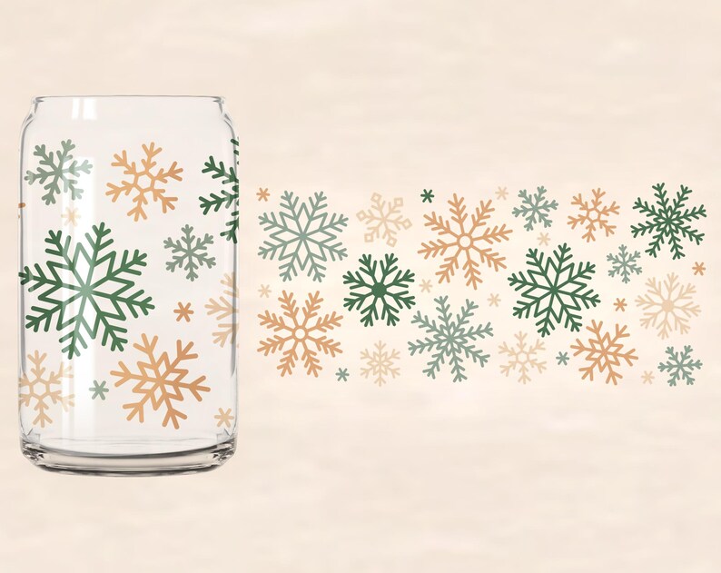 Christmas Can Glass Bundle Pack Svg, Christmas Glass Wrap Svg, Happy ...