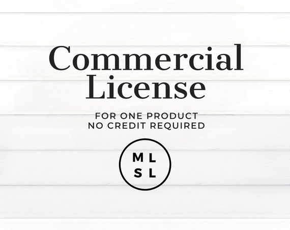 Extended License for Commercial Use - Etsy