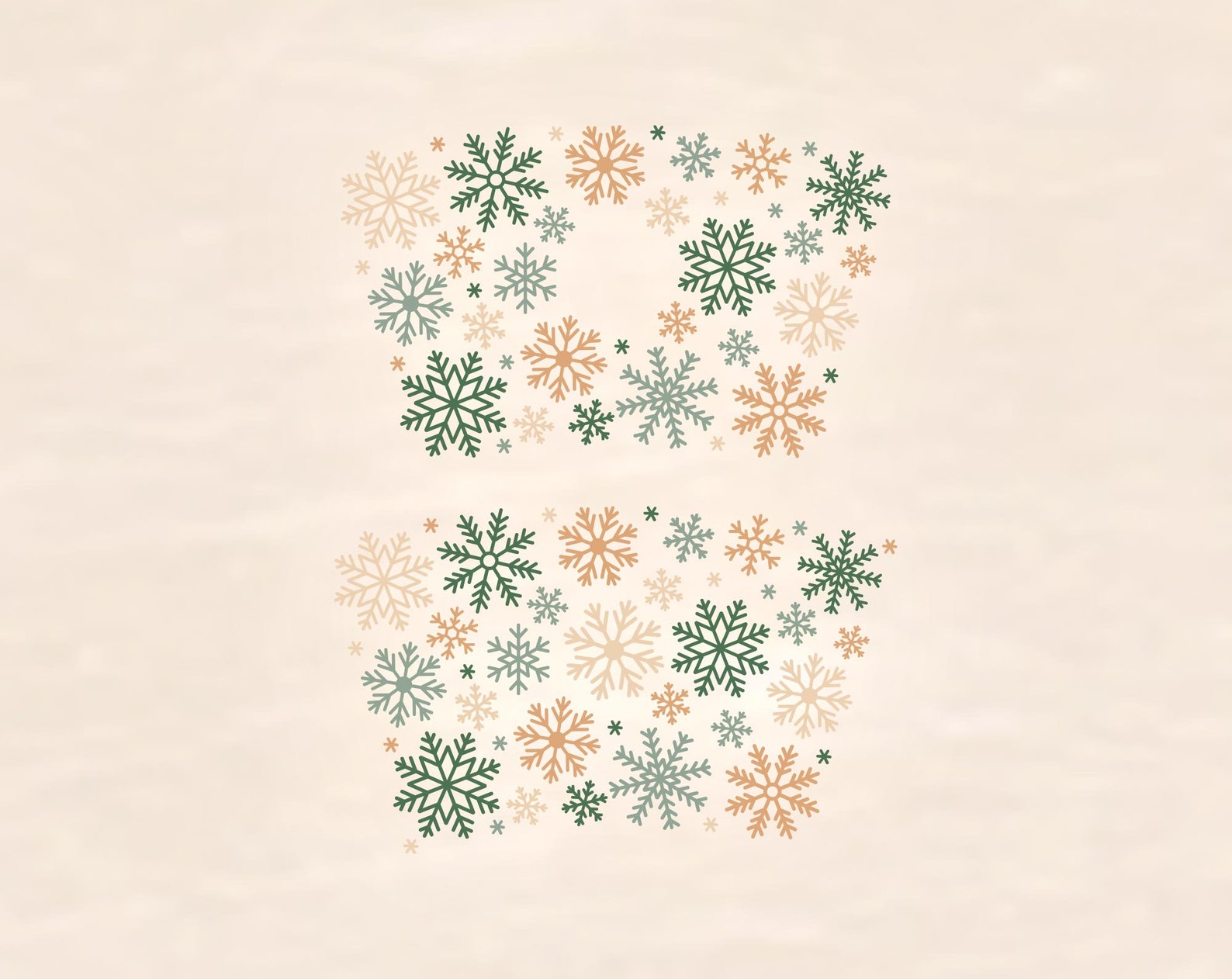 Snowflakes Christmas Cup Wrap Svg Christmas Full Wrap Svg - Etsy