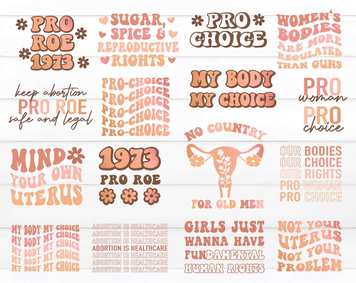 Pro Roe SVG Bundle Pro Choice SVG Cut File Roe V Wade Svg - Etsy