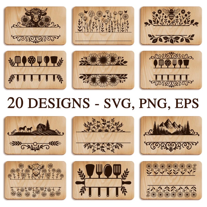 Wood Engraving Name Designs - Etsy UK