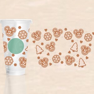 Christmas Mouse Ears Cup Wrap Svg, Christmas Full Wrap Bundle, Mouse ...