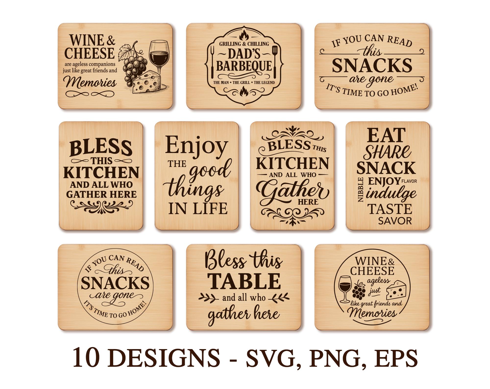 Funny Charcuterie Board Saying Svg Bundle, Wine and Cheese Cutting ...