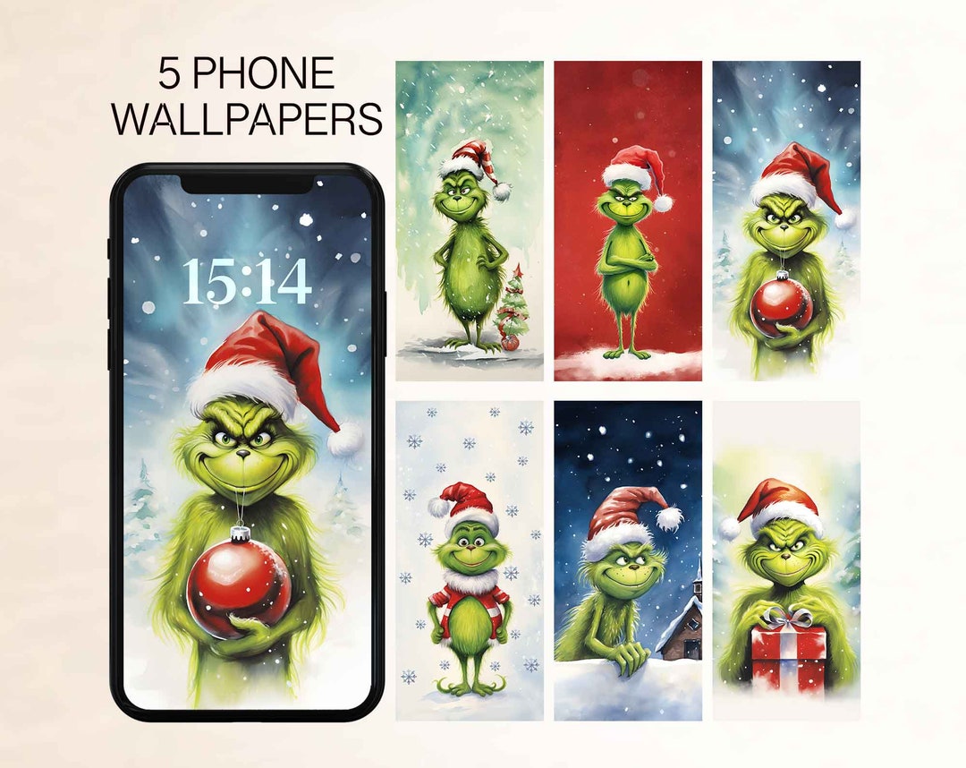 Christmas Grinch Phone Wallpapers, Christmas Night Backgrounds, iPhone ...