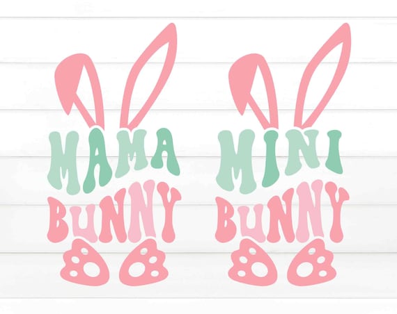 Mama Mini Bunny SVG Mama Bunny Svg Easter Svg Easter - Etsy