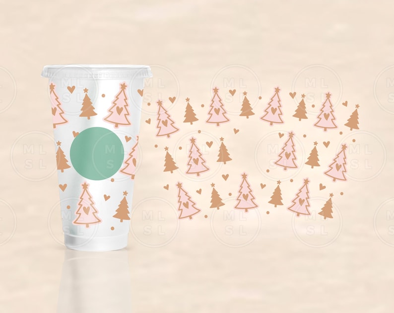 Christmas Cup Wrap Bundle Pack Svg Christmas Full Wrap - Etsy