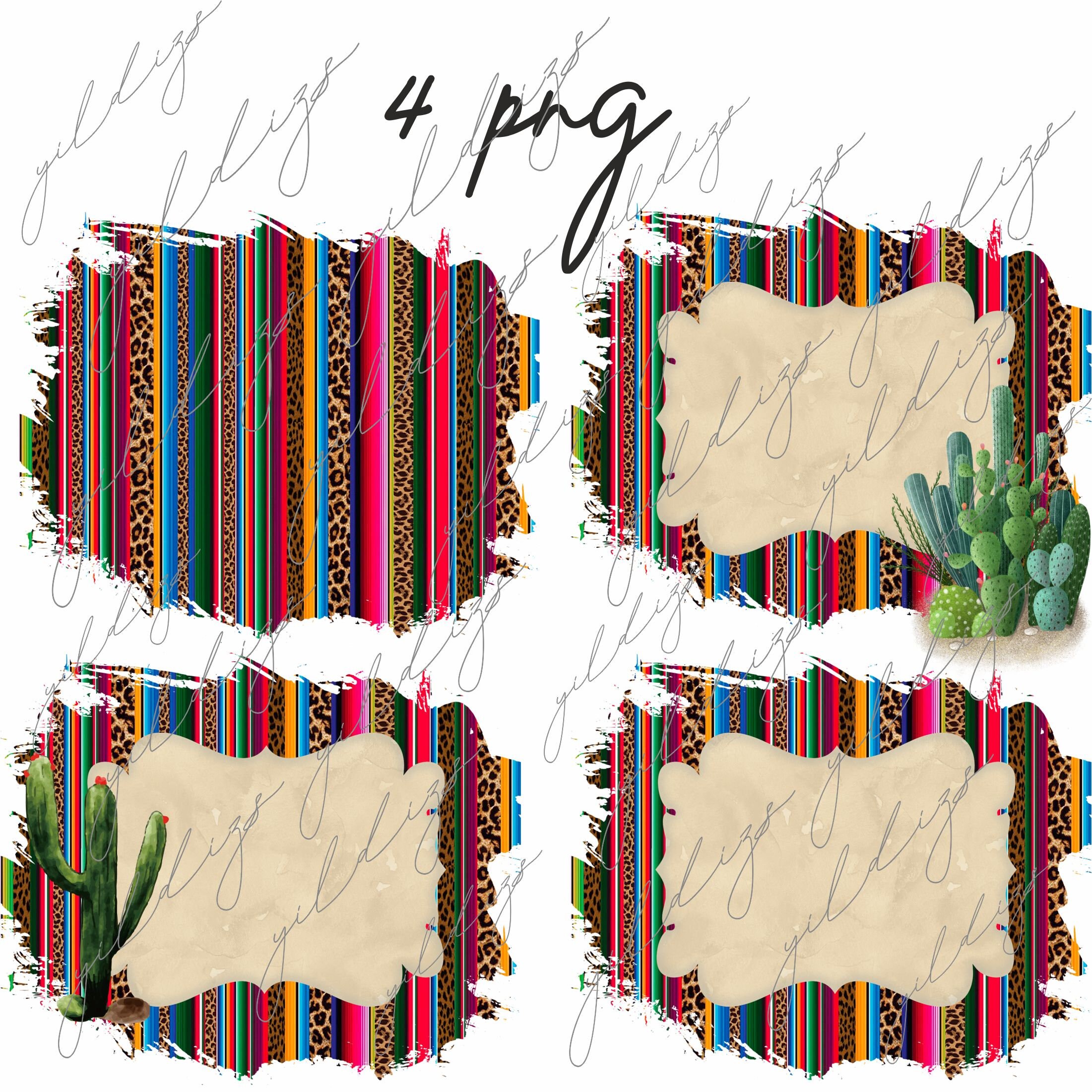 Serape Flora Frame, Flora Serape Sublimation Design Download, Digital ...