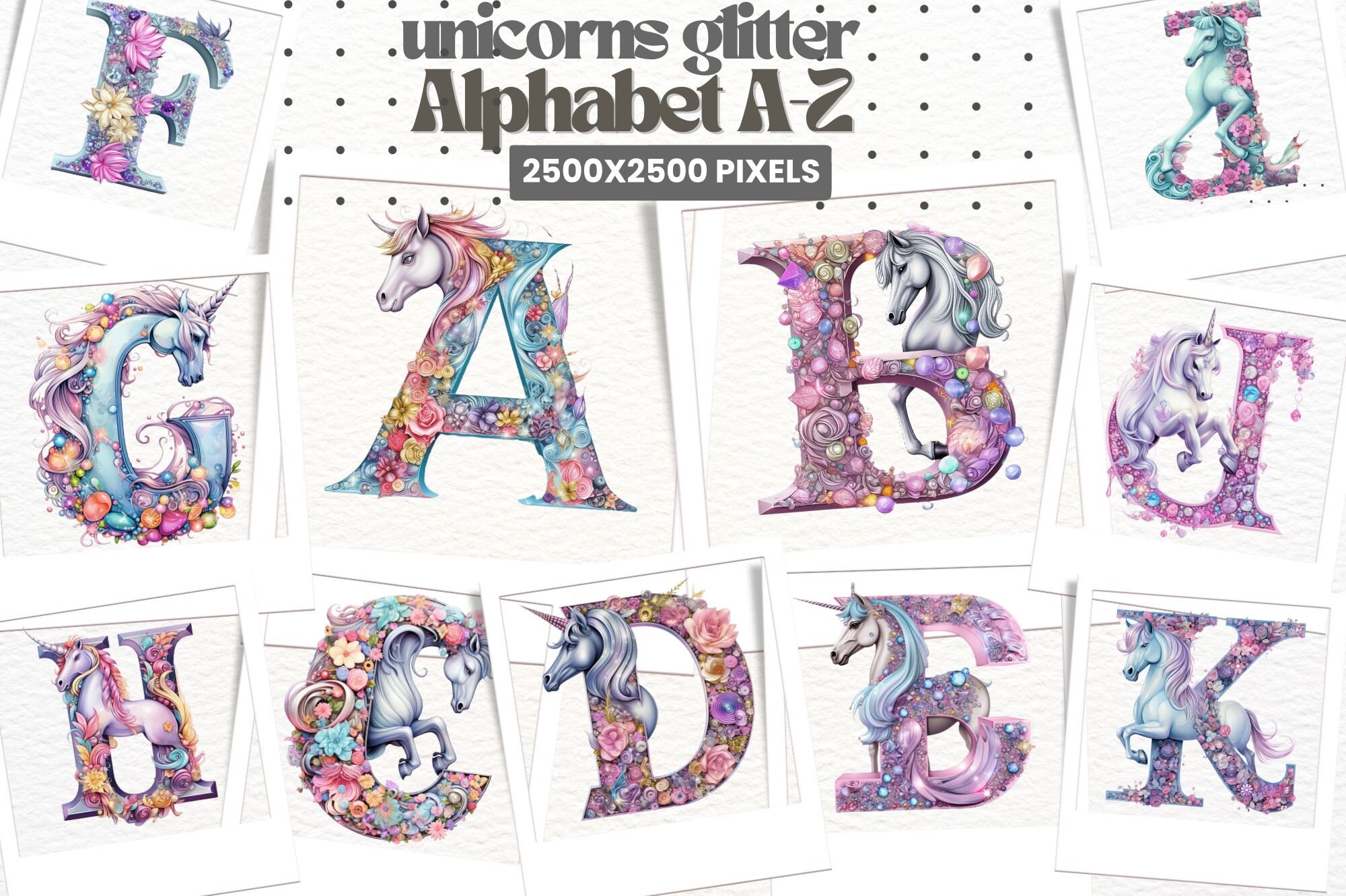 Unciorn Clipart Unicorn Png Alphabet, Unicorn Sticker Decorative ...
