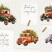 Retro Truck With Christmas Tree Clipart Christmas Retro Truck - Etsy