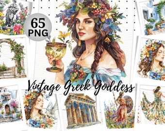 Ancient Greek Watercolor Clipart, Illustartion, Greek Mythology Clipart ...