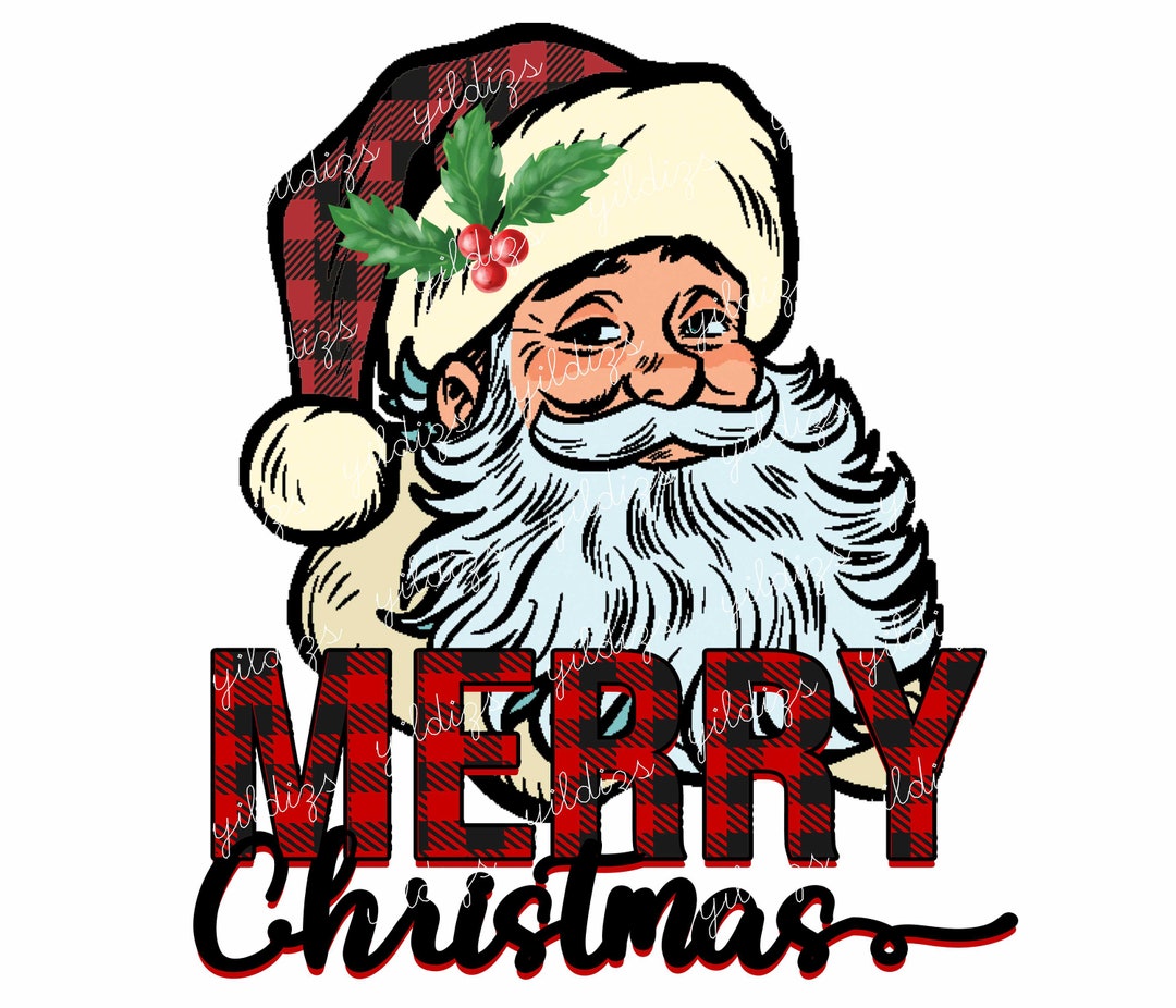 Santa Claus PNG Buffalo Plaid Png Christmas Png Santa Png - Etsy
