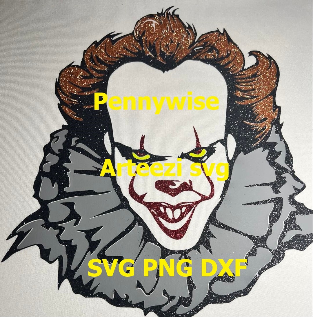Pennywise Clipart File, Cricut, Digital Vector Cut Files, Instant ...