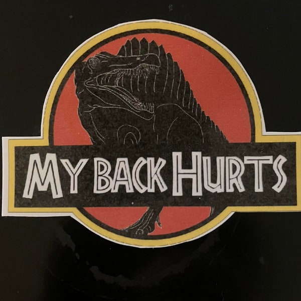 My Back Hurts Stickers - Etsy