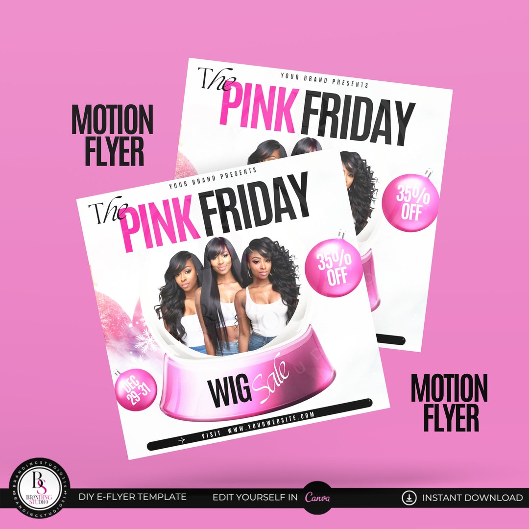 DIY Motion E-flyer, Hair Extensions Flyer, Black Friday Flyer, Lash ...