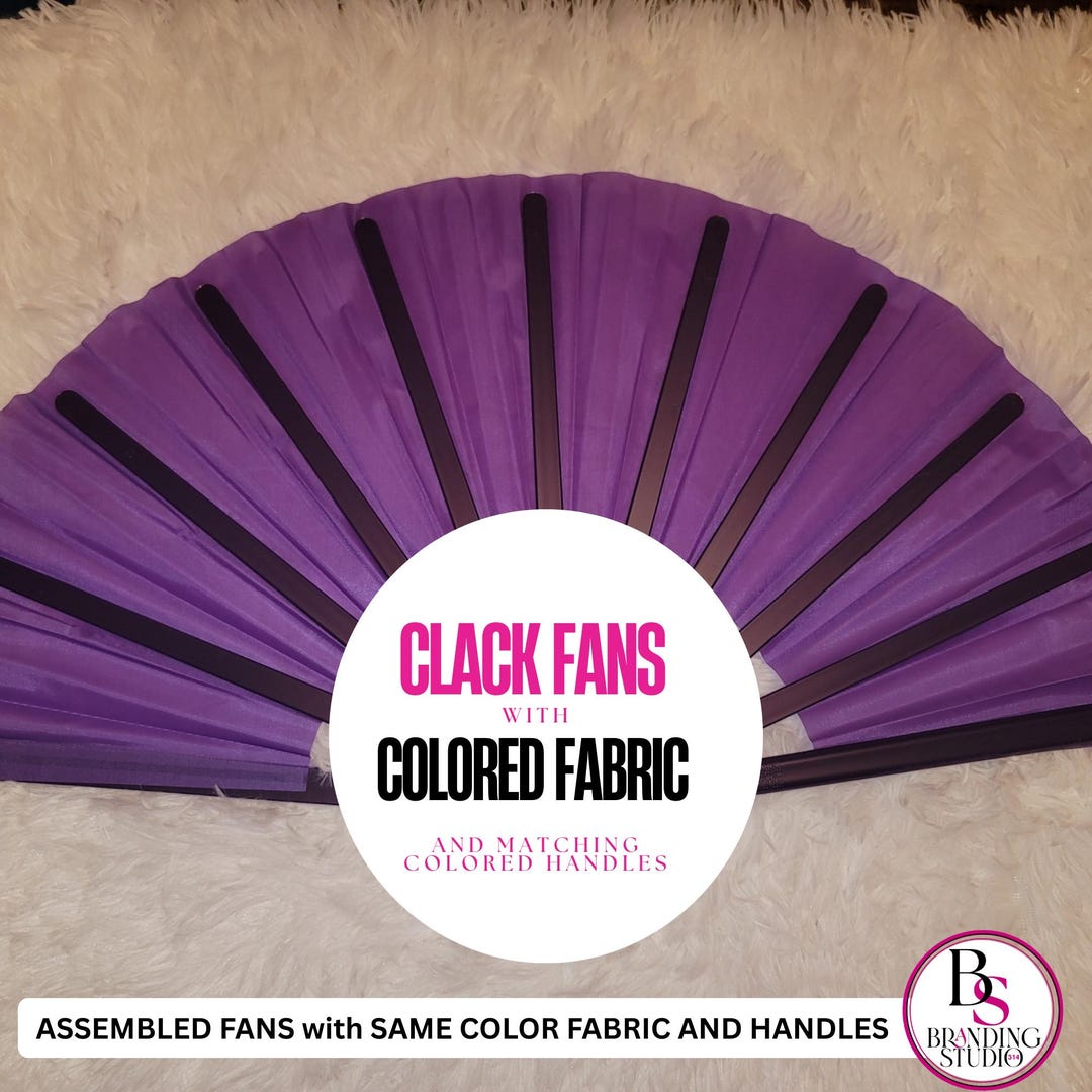 Colorful Clack Fan, 13-inch Assembled Fan - Etsy