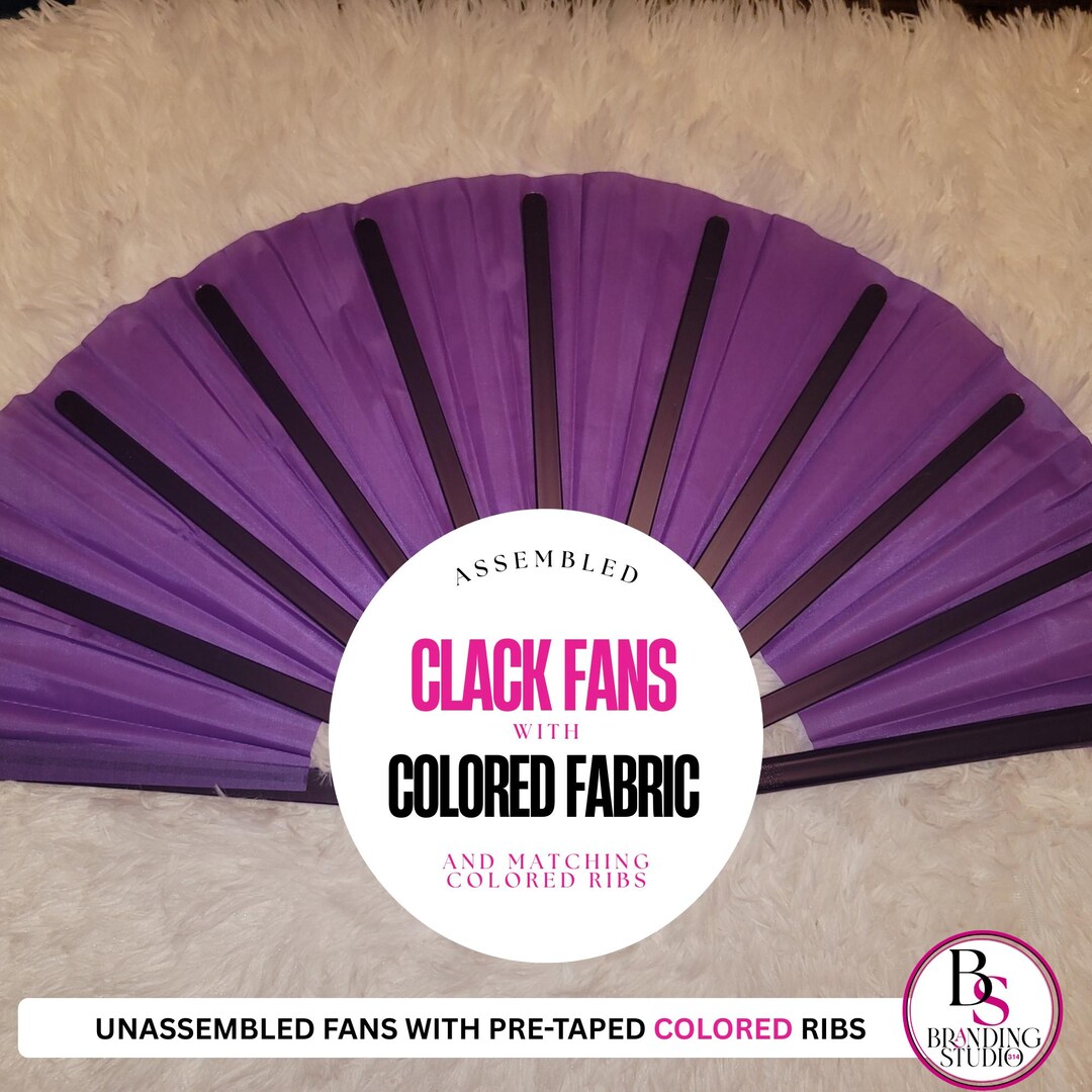 Colored Clack Fans, Clack Fans, Assembled Fans, Colorful 13in Fans - Etsy