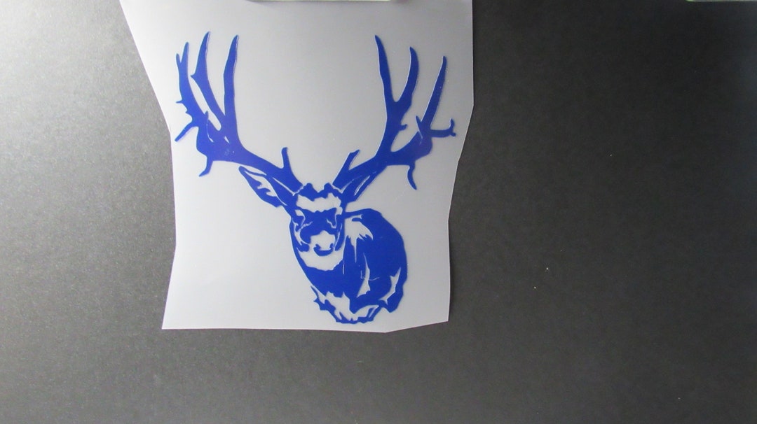 Buck Deer Decal, Permanent Vinyl Decal - Etsy