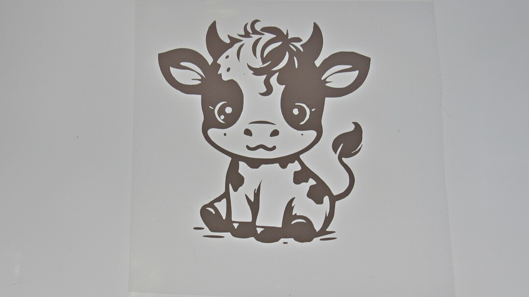 Cow Decal, Permanent Vinyl, Window Decal, Car Decal - Etsy