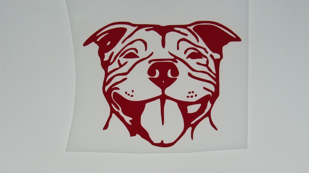 Pitbull Dog Decal, Permanent Vinyl, Window Decal, Car Decal - Etsy