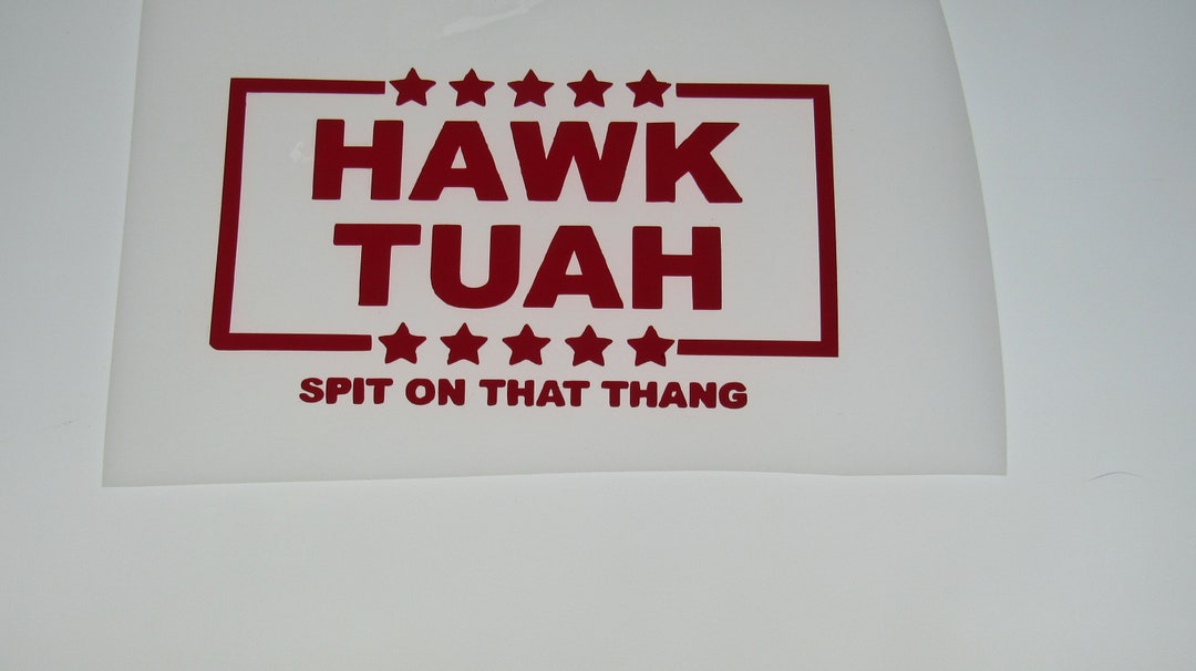 Hawk Tuah Decal, Permanent Vinyl, Window Decal, Car Decal - Etsy