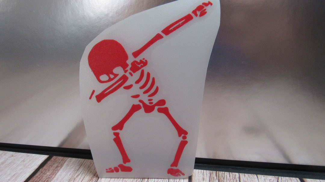 Bowing Skeleton Decal, Permanent Vinyl, Window Decal, Car Decal - Etsy