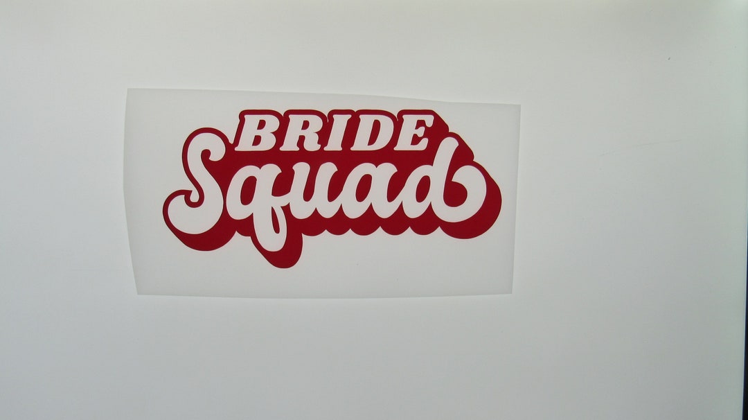 Bride Squad Decal, Permanent Vinyl, Window Decal, Car Decal - Etsy