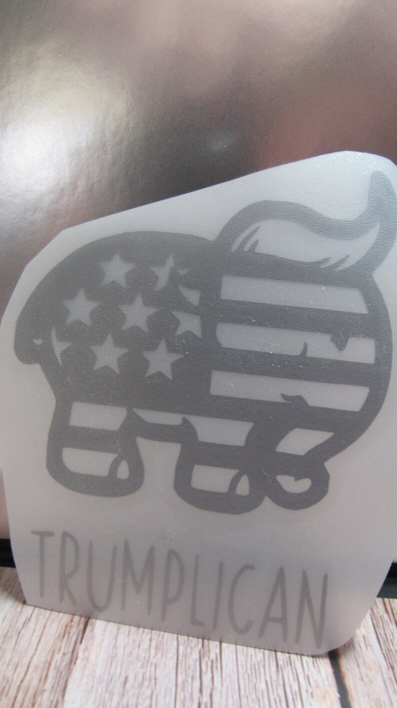 Trumplican Decal, Permanent Vinyl, Window Decal, Car Decal - Etsy