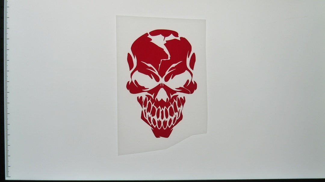 Skull Decal, Permanent Vinyl, Window Decal, Car Decal - Etsy