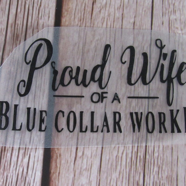 Blue Collar Wife Decal - Etsy