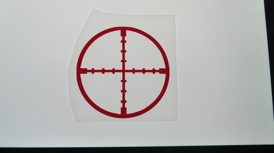 Crosshairs Decal, Permanent Vinyl, Window Decal, Car Decal - Etsy