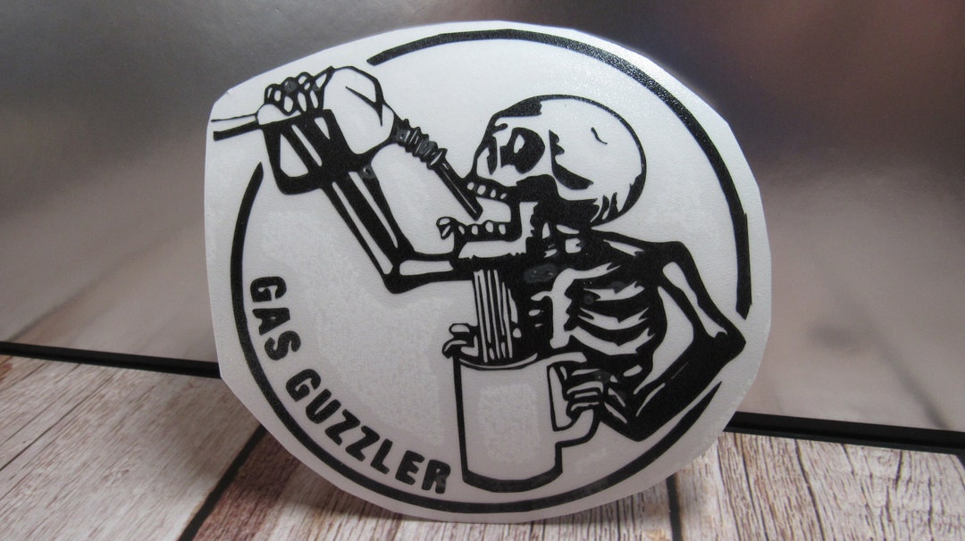 Gas Guzzler Decal, Permanent Vinyl, Window Decal, Car Decal - Etsy