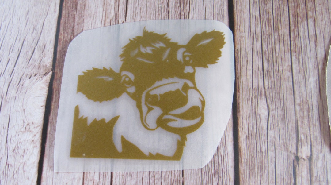 Cow Decal, Permanent Vinyl, Window Decal, Car Decal - Etsy