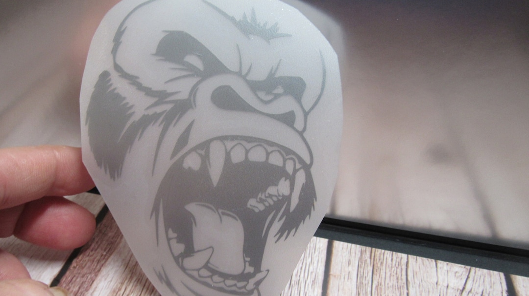 Gorilla Decal, Permanent Vinyl, Window Decal, Car Decal - Etsy