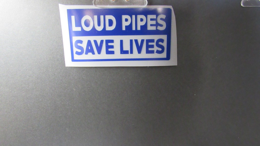 Loud Pipes Decal, Permanent Vinyl Decal - Etsy