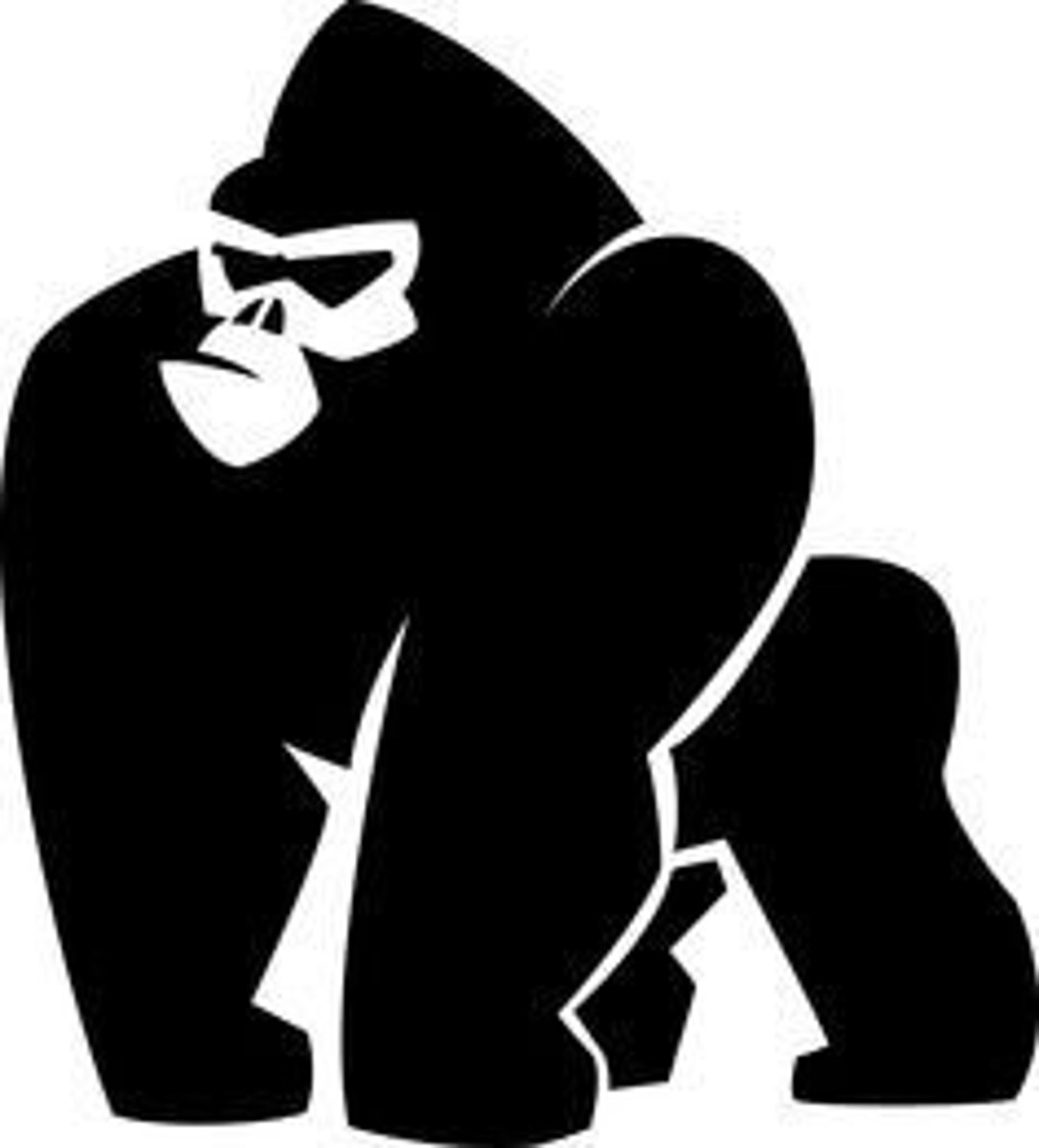 Gorilla Decal Permanent Vinyl Window Decal Car Decal - Etsy