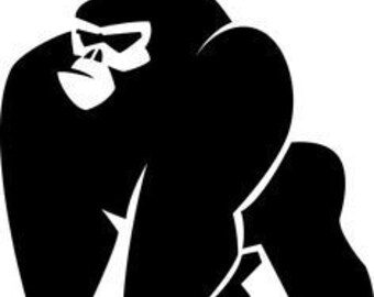 Gorilla Car Decal - Etsy