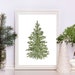 Christmas Winter Tree Print, Snowy Tree, Digital Download, PDF ...