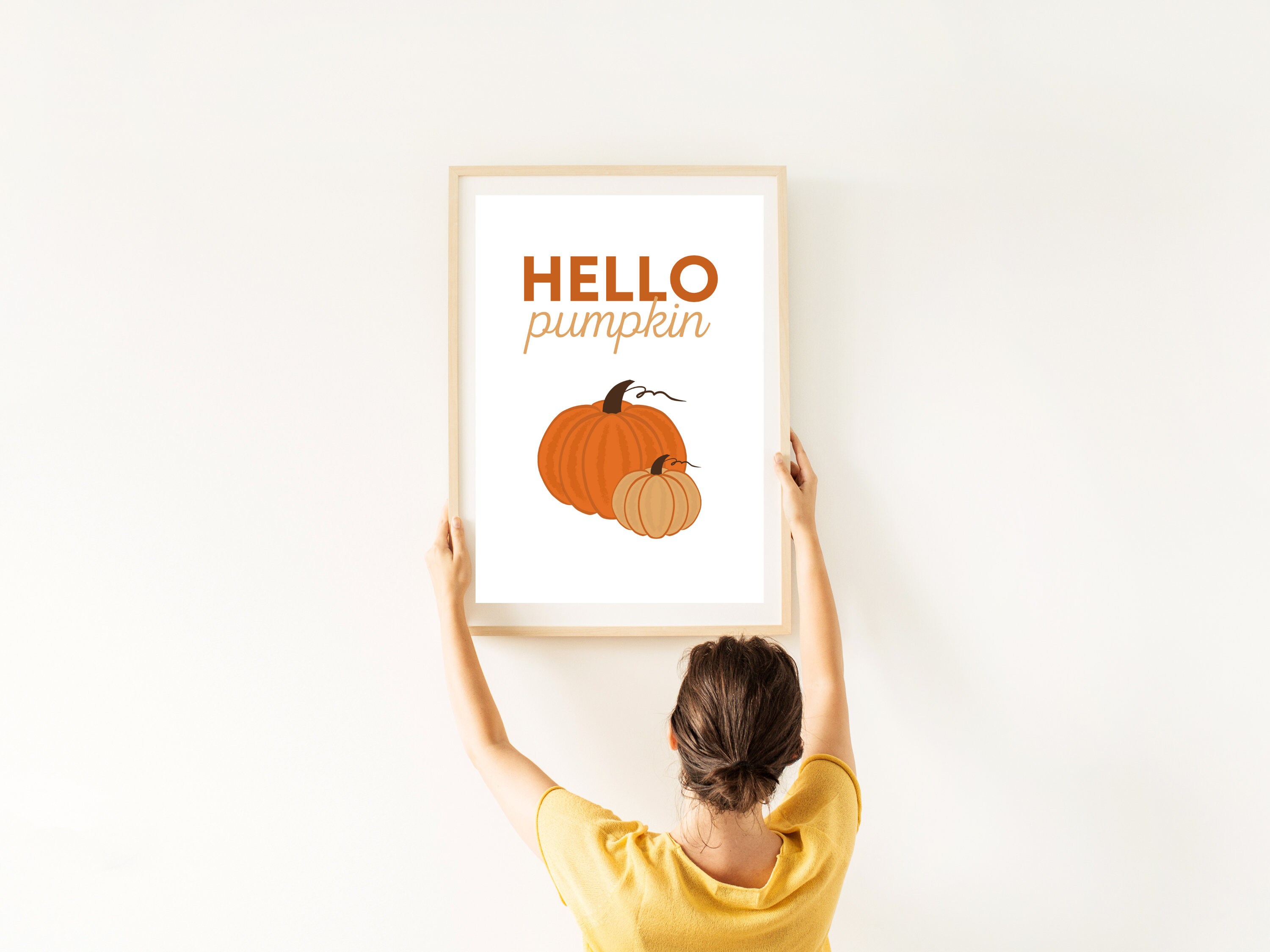 Set of 3 Pumpkin Printable, Halloween Decor, Autumn Wall Art, Fall Wall ...