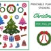 Christmas Stickers Sheet Printable, Digital Planner Stickers, Digital ...