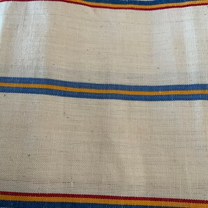 Superb Vintage French Striped ‘fil De Lin’/linen Torchon Fabric Bolt ...