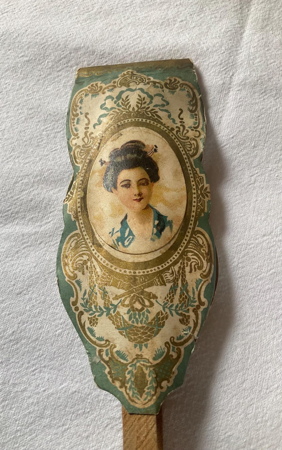 Antique French Paper Advertising Fan Paris. - Etsy